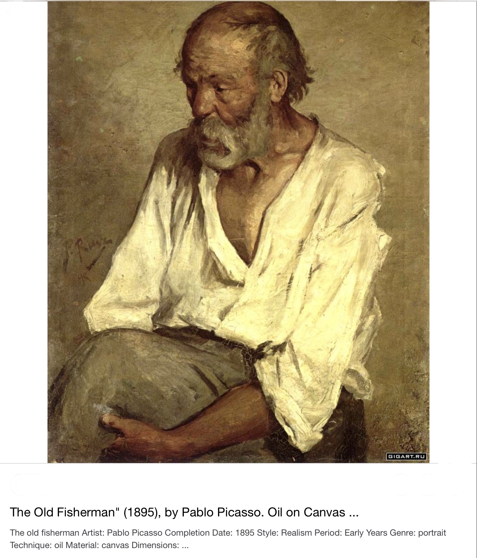 Picasso Realistic Portrait